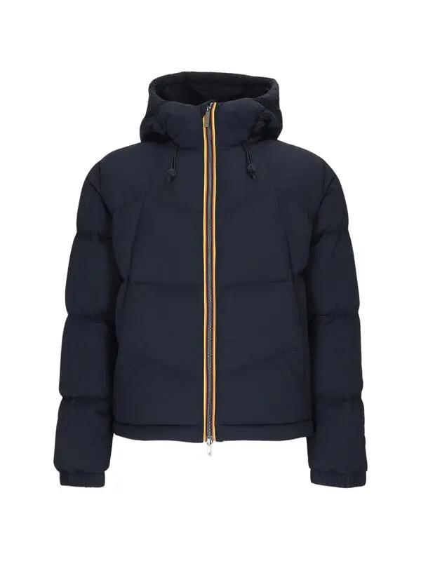K-WAY Down Jacket With Hood - Blue