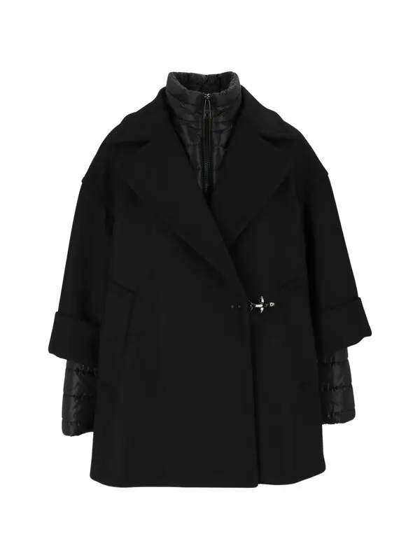 FAY Wool Blend Jacket With Quilted Insert