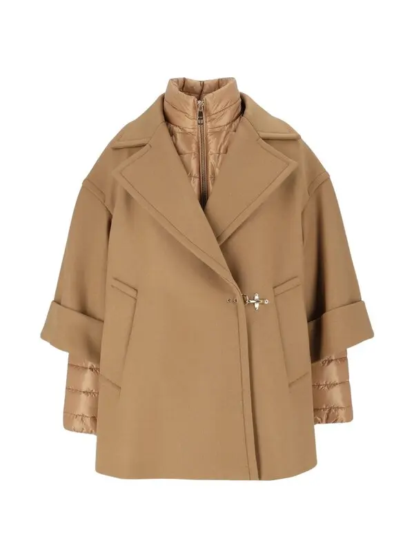 FAY Layered Sleeve Jacket - Beige
