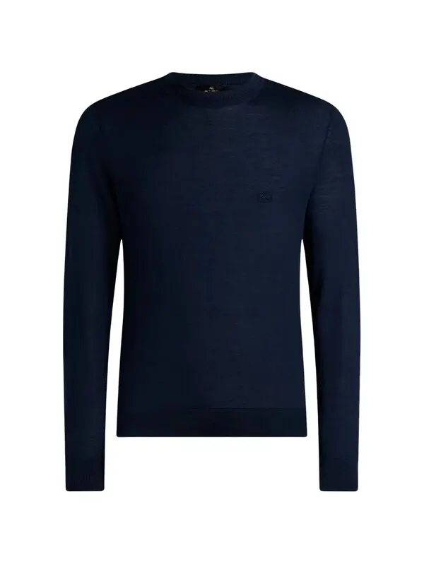 Etro Wool And Silk Pullover - Blue