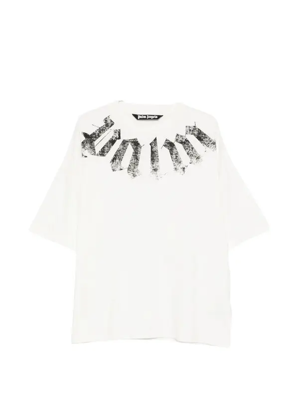Palm Angels Big Neck Logo Printed T-shirt