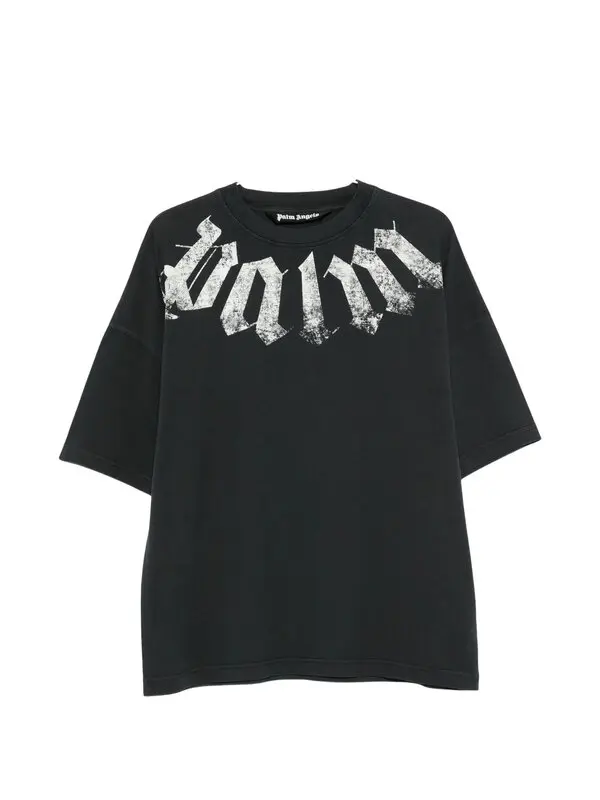 Palm Angels Big Neck Logo Printed T-shirt