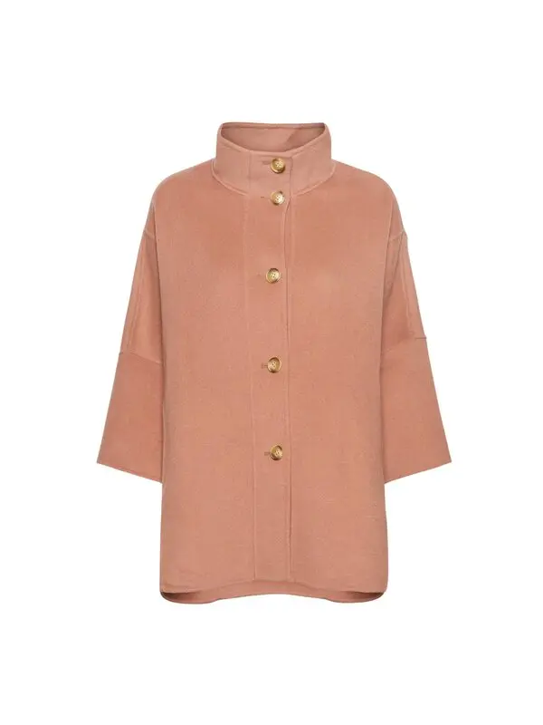 ELENA MIRO` Elena Miro Double Cape With High Collar