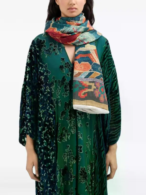 PIERRE-LOUIS MASCIA Aloewon Floral-print Silk-blend Scarf