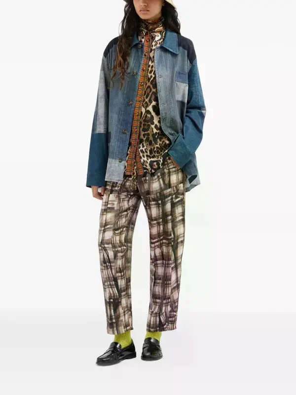 PIERRE-LOUIS MASCIA Aloe Leopard-print Silk Shirt