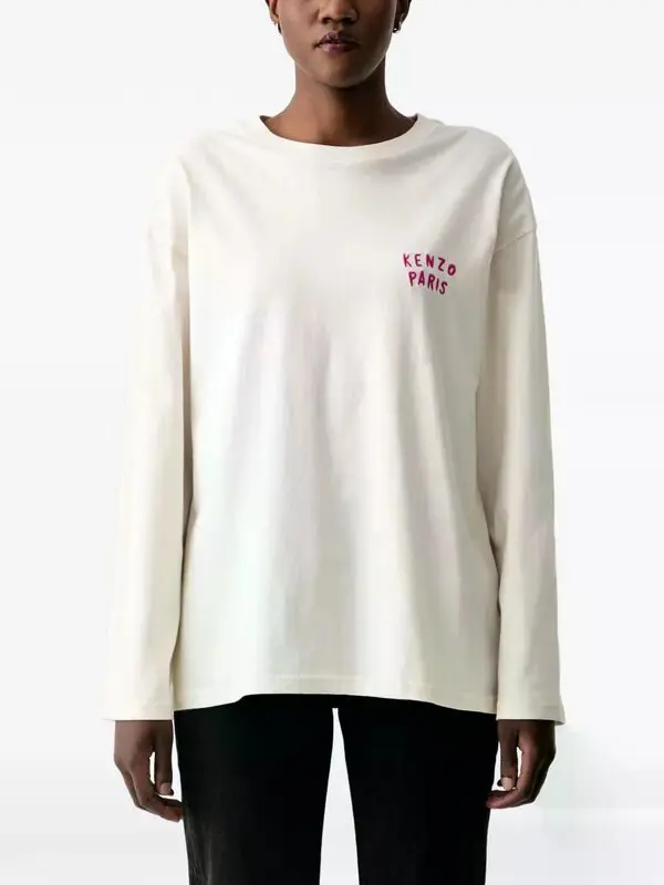 Kenzo Boke Heart Logo-embroidered Long-sleeved T-shirt