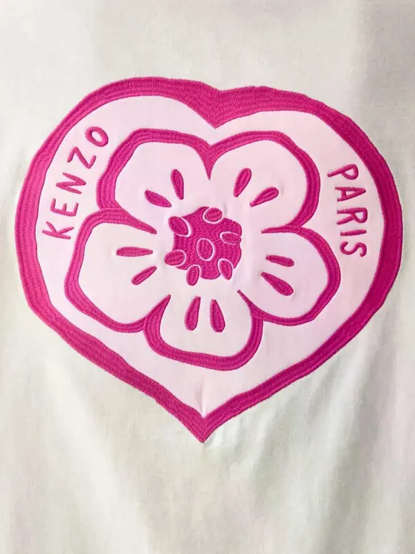 Kenzo Boke Heart Logo-embroidered Long-sleeved T-shirt