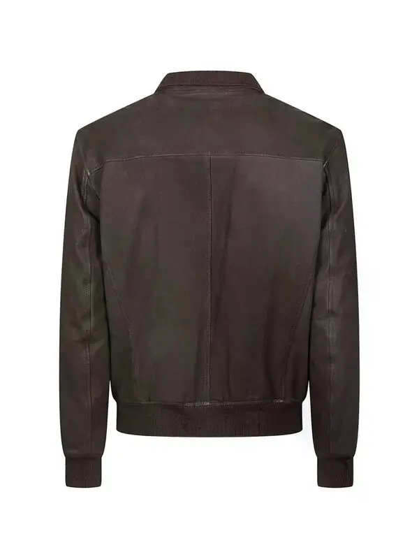STEWART Zip-up Leather Jacket
