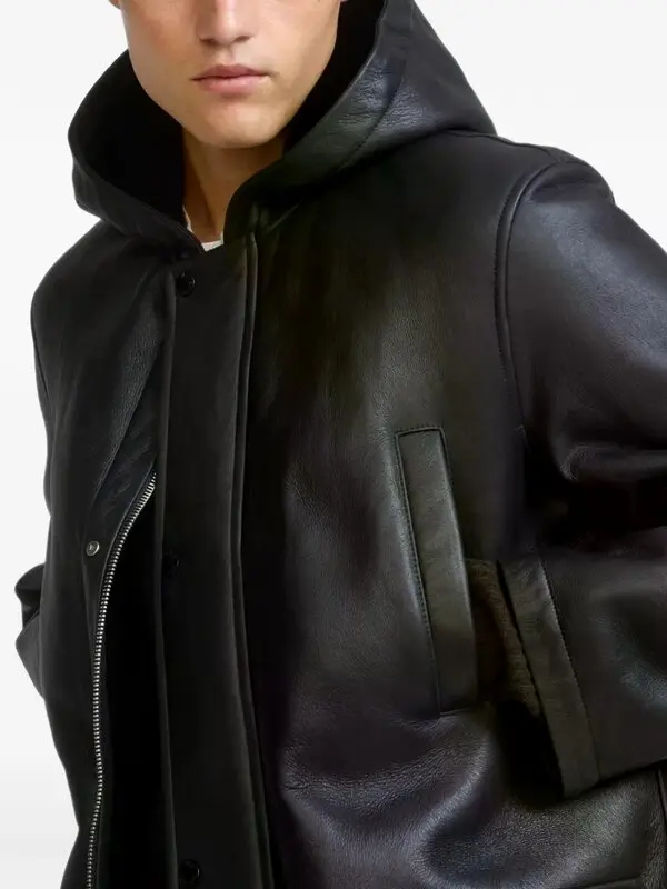YVES SALOMON Hooded Shearling Coat