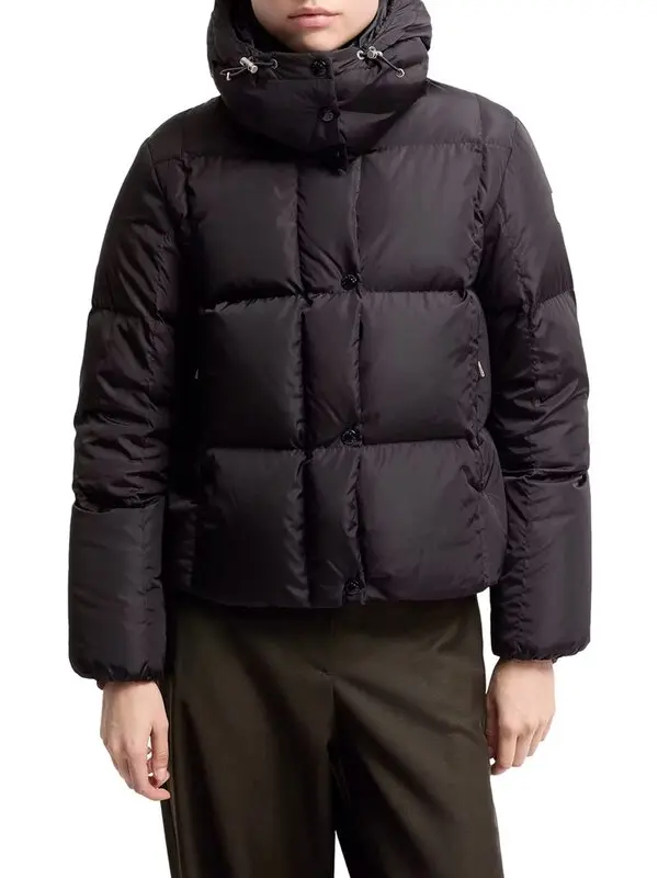 Moncler Castlenew Hooded Down Jacket - Black