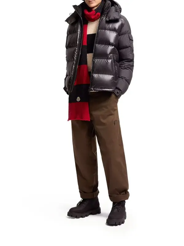 Moncler Maya Short Hooded Down Jacket - Black