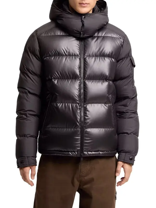 Moncler Maya Short Hooded Down Jacket - Black