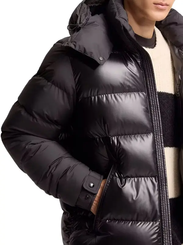 Moncler Maya Short Hooded Down Jacket - Black