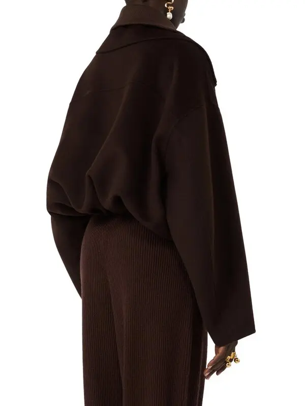 Sportmax Pure Wool Bomber Jacket With Removable Front Insert - Multicolor