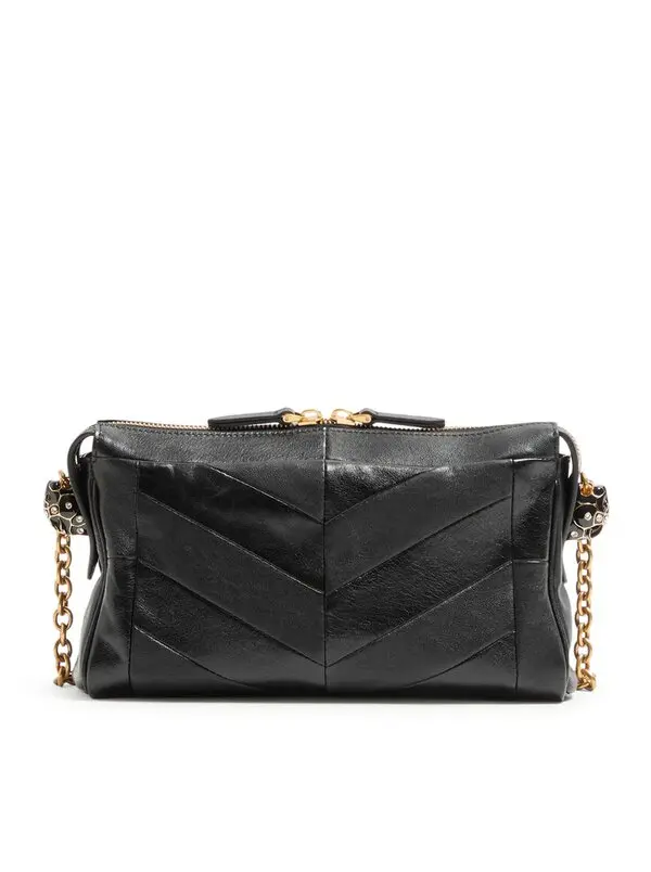 Valentino Garavani Panthea Small Chevron Nappa Shoulder Bag