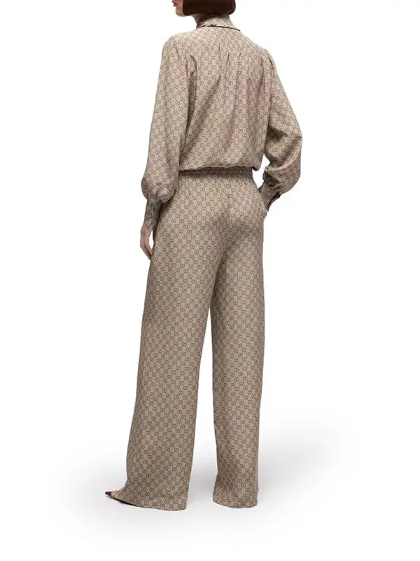 Gucci Printed Shirt In Silk Crêpe De Chine