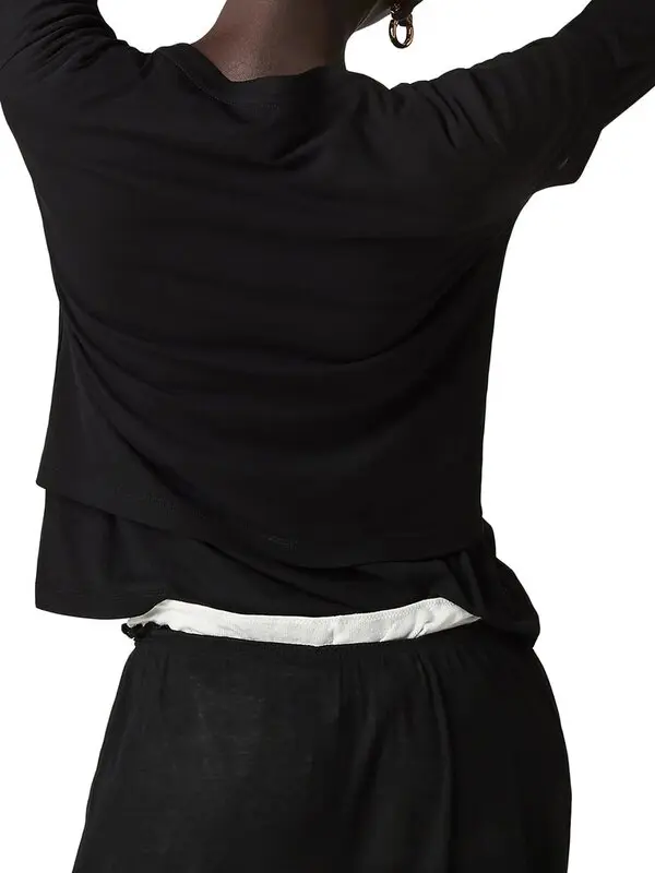 Miu Miu Ribbed Jersey T-shirt