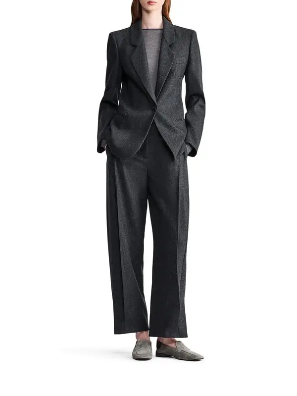 Giorgio Armani Single-breasted Wool And Cashmere Flannel Jacket