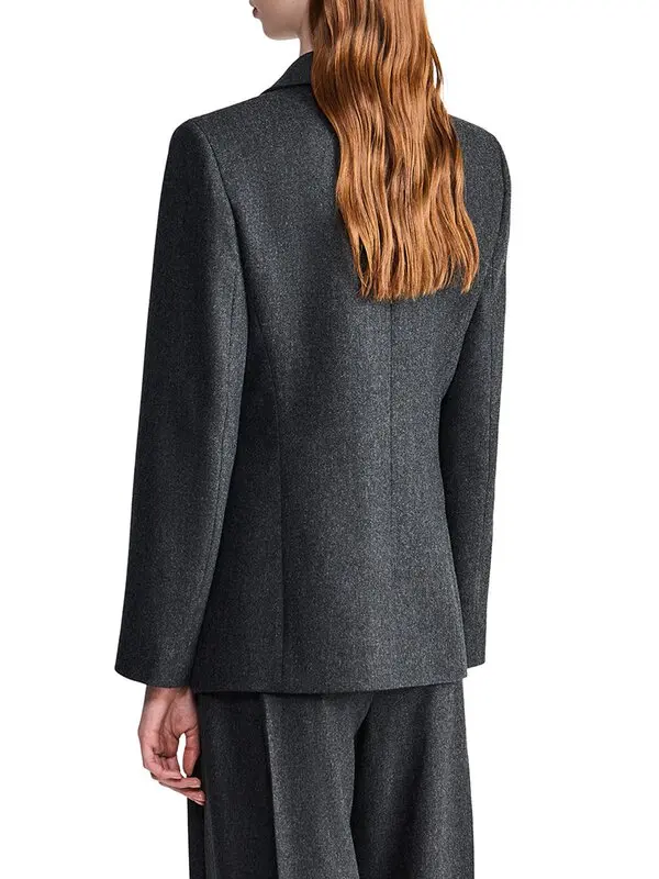 Giorgio Armani Single-breasted Wool And Cashmere Flannel Jacket