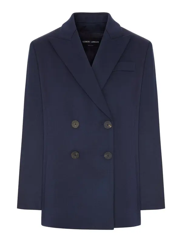 Giorgio Armani Double-breasted Wool Blazer