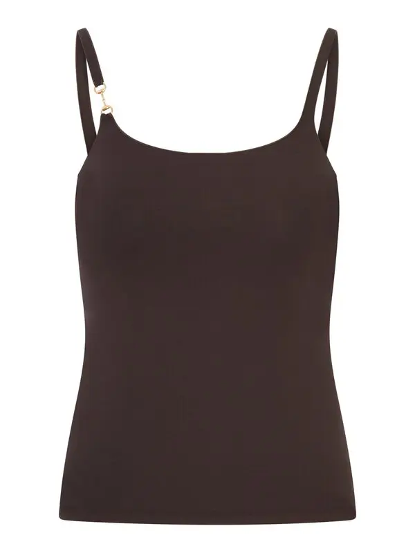 Gucci Viscose Crêpe Jersey Top With Clamp