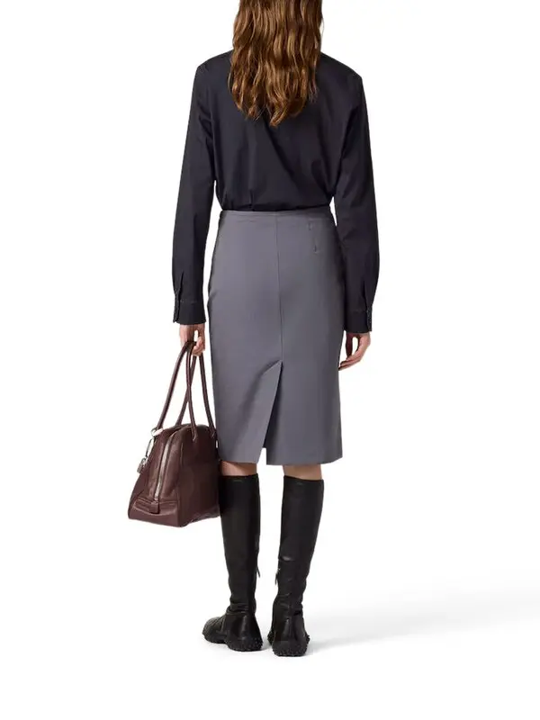 Miu Miu Stretch Poplin Skirt