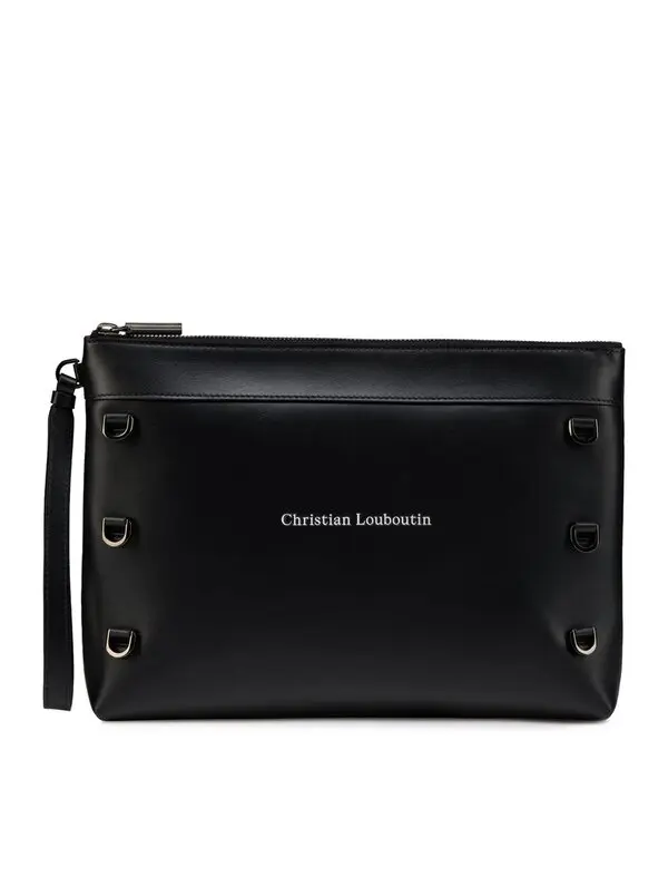 CHRISTIAN LOUBOUTIN Kosmica Smooth Calfskin Clutch