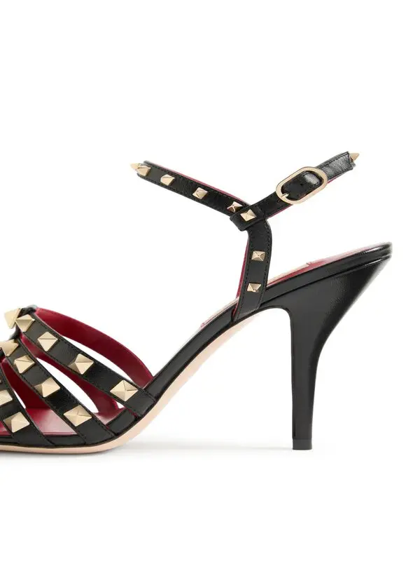 Valentino Garavani 100mm Rockstud Kidskin Sandal