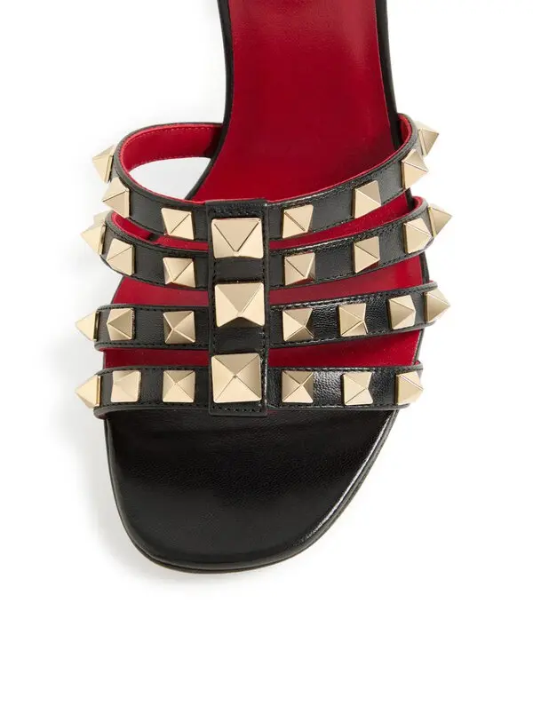 Valentino Garavani 100mm Rockstud Kidskin Sandal