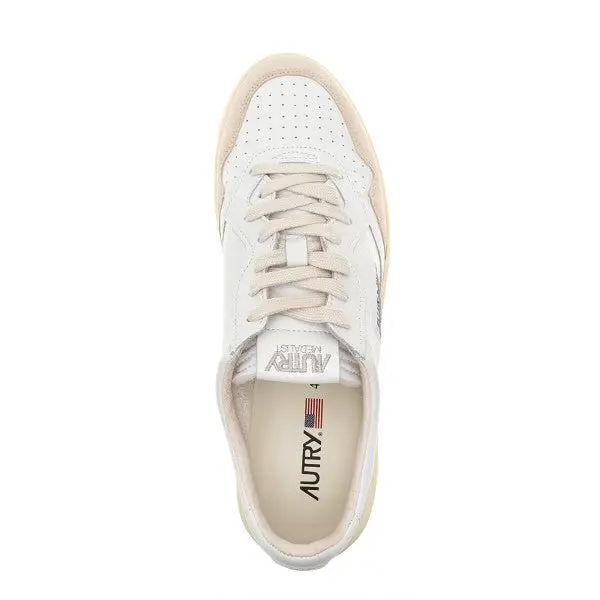 AUTRY Leather Medalist Low Sneakers - White