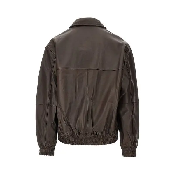 Studio Nicholson Piston Leather Bomber Jacket
