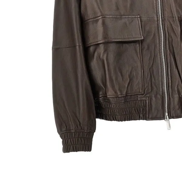 Studio Nicholson Piston Leather Bomber Jacket