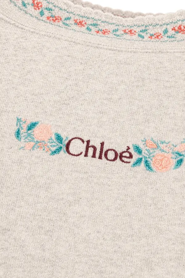 Chloé Embroidered Sweatshirt - Multicolor