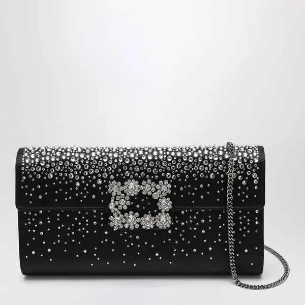 ROGER VIVIER Efflorescence Satin Clutch Bag