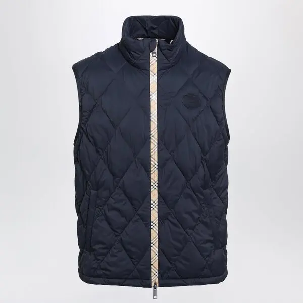 Burberry Acresford Navy Quilted Nylon Gilet