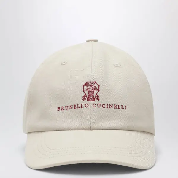 Brunello Cucinelli Sand-colored Baseball Cap In Cotton