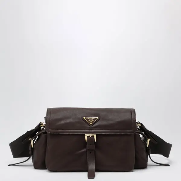 Prada Explore Medium Bag In Nappa Leather - Brown