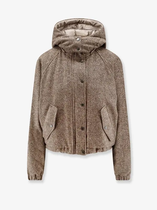 Brunello Cucinelli Melange Virgin Wool Blend Jacket