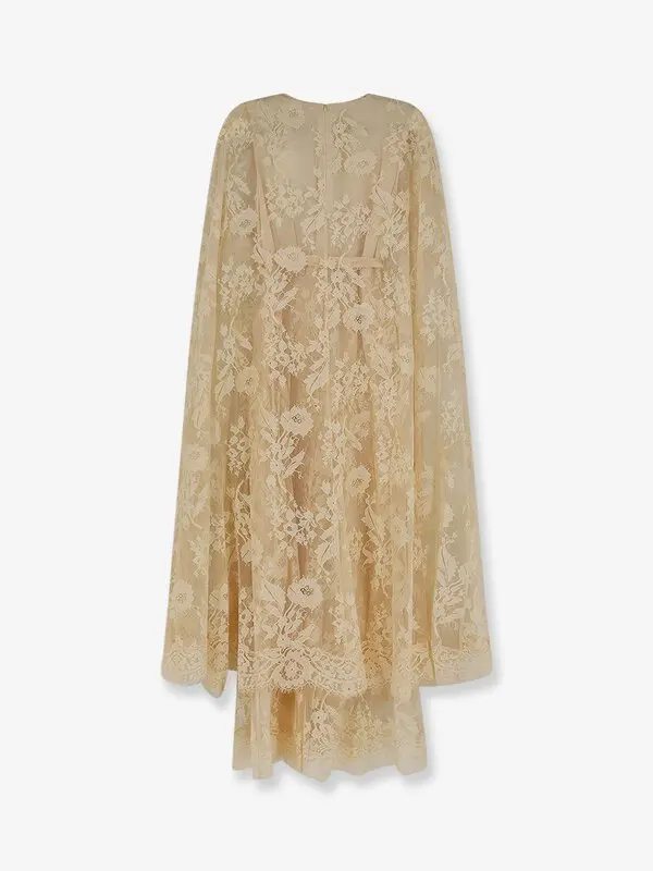 Zimmermann Valiant Lace Caped Maxi Dress