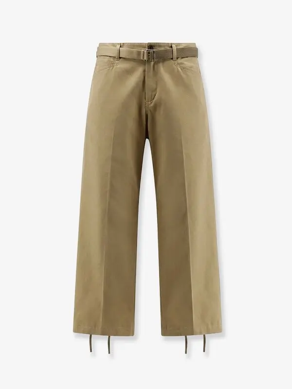 Sacai Cotton Trousers With Belt
