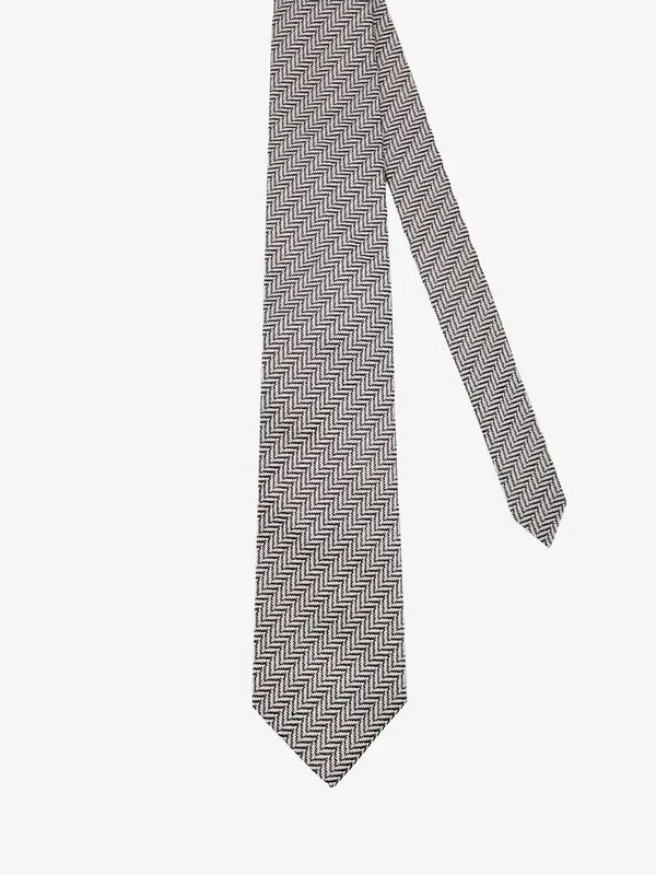 TOM FORD Silk Tie - Silver