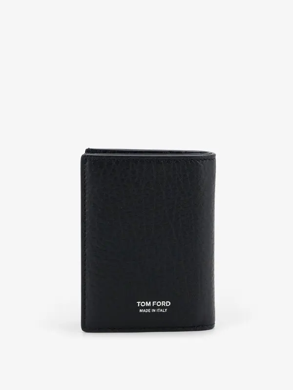 TOM FORD Leather Card Holder With Embossed Logo