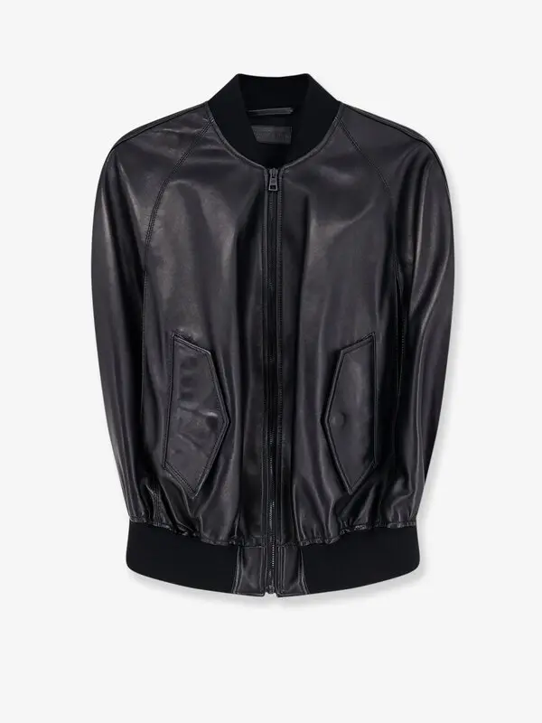 Balenciaga Sleeveless Leather Jacket - Black