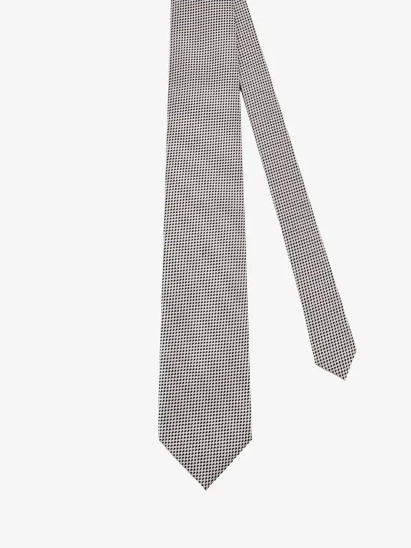 TOM FORD Silk Tie - Silver