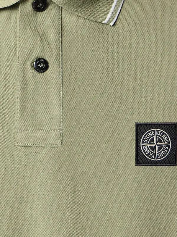 Stone Island Stretch Organic Cotton Polo Shirt - Multicolor