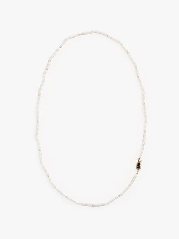 Valentino Garavani Metal Necklace With Pearls - Multicolor