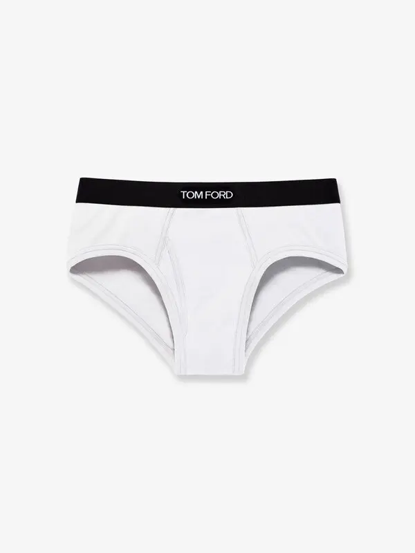 TOM FORD Stretch Cotton Briefs - White