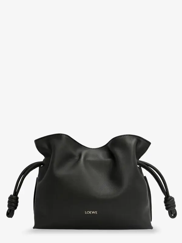 Loewe Flamenco Leather Clutch - Black