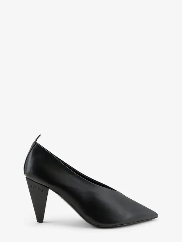 Loewe Origami Cubic Leather Pumps - Black