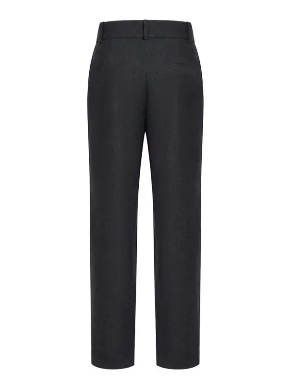 Giorgio Armani Tailored Wool Trousers With Pleats